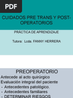Cuidados Preoperatorios, Transoperatorios y Postoperatorio 2 | PDF
