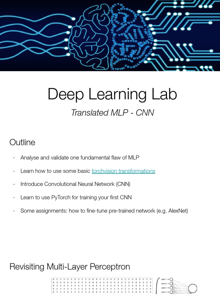 Deep Learning Lab: Translated MLP - CNN | PDF | Cognitive Neuroscience | Algorithms