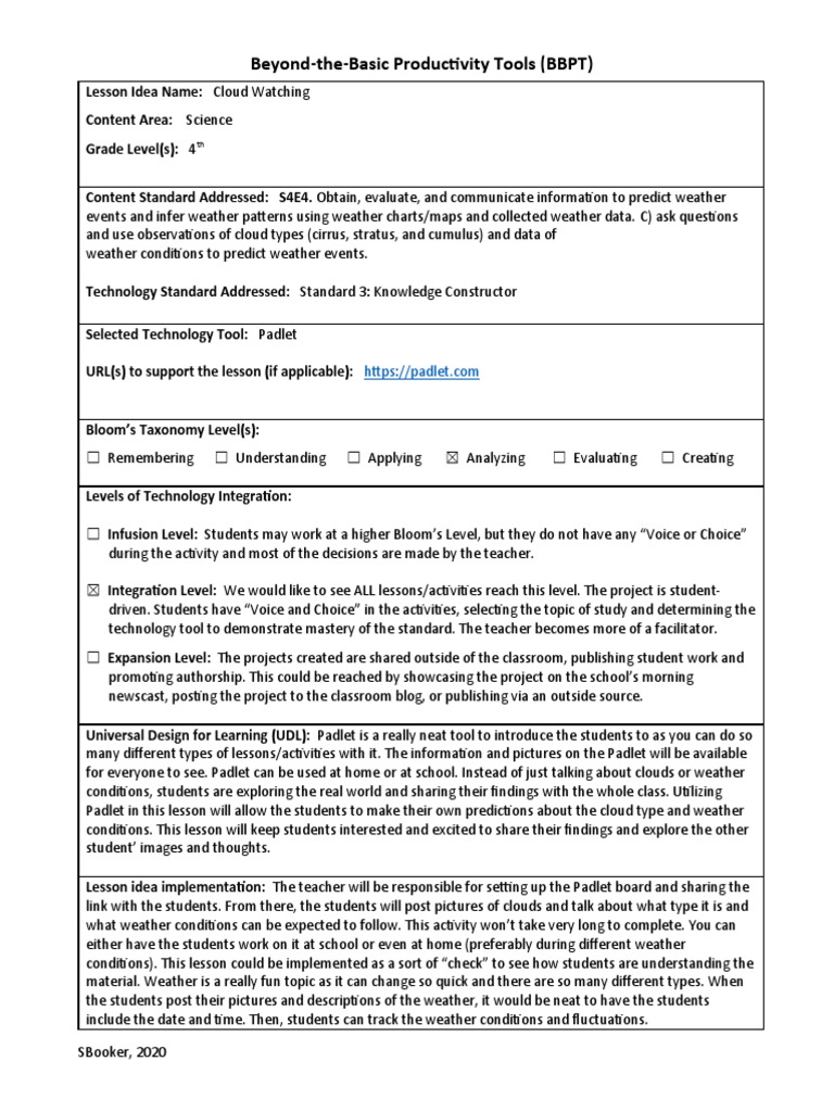 BPPT Lesson Plan | PDF | Teachers | Pedagogy