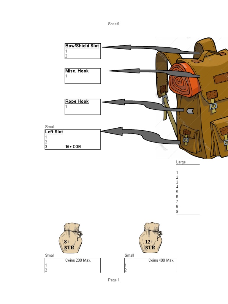 Character Inventory | PDF | Leisure | Sports