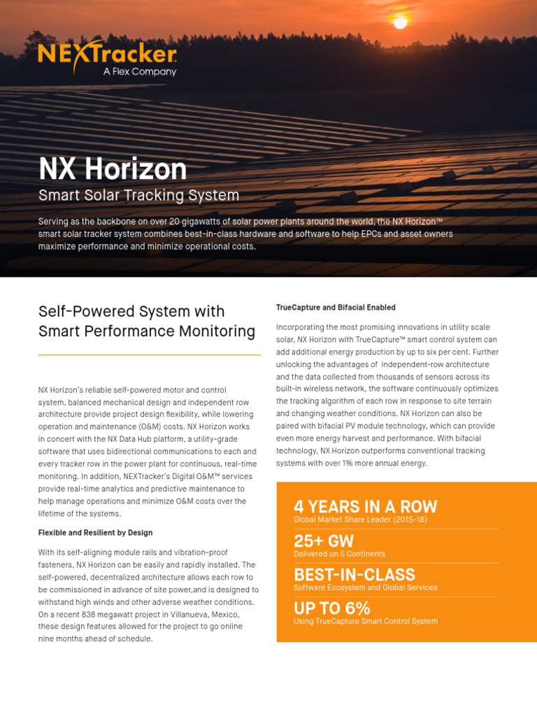 NX Horizon: Smart Solar Tracking System | PDF | Electrical Engineering ...