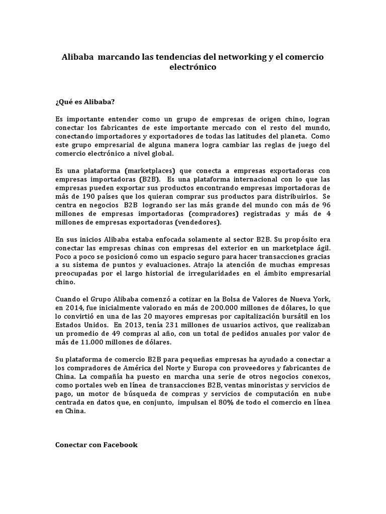 Caso Alibaba Marcando Las Tendencias Del Networking y El Comercio ...