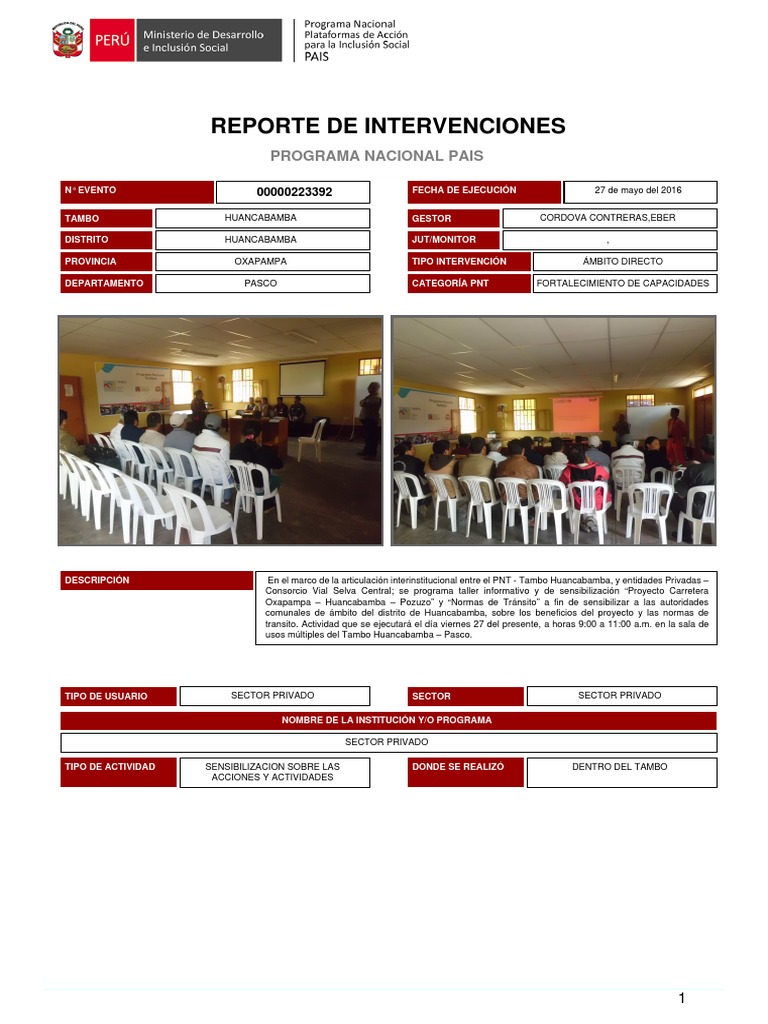 Intervenciones | PDF