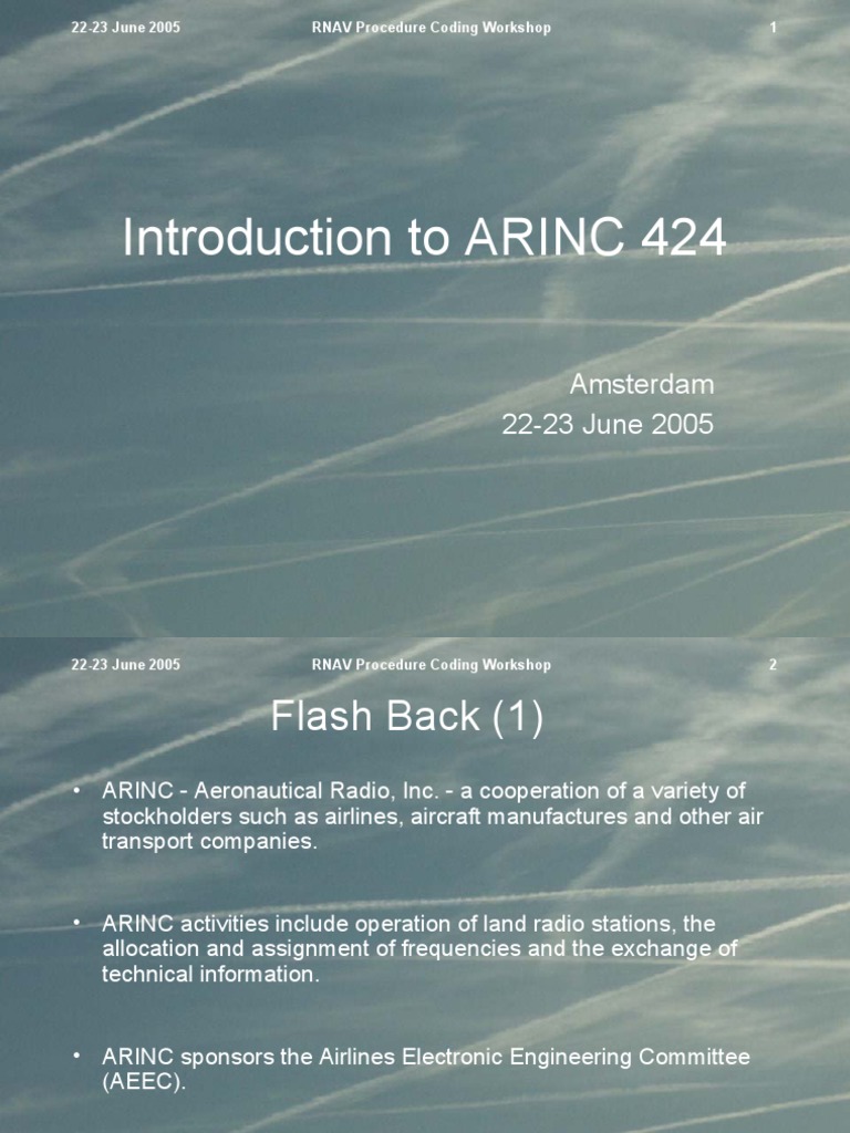 Overview of ARINC 424 Standards | PDF | Aerospace | Databases