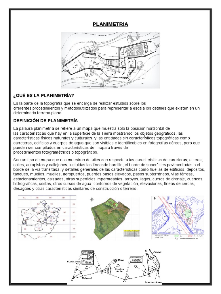 PLANIMETRIA y Altimetria | PDF | Topografía | Geografía