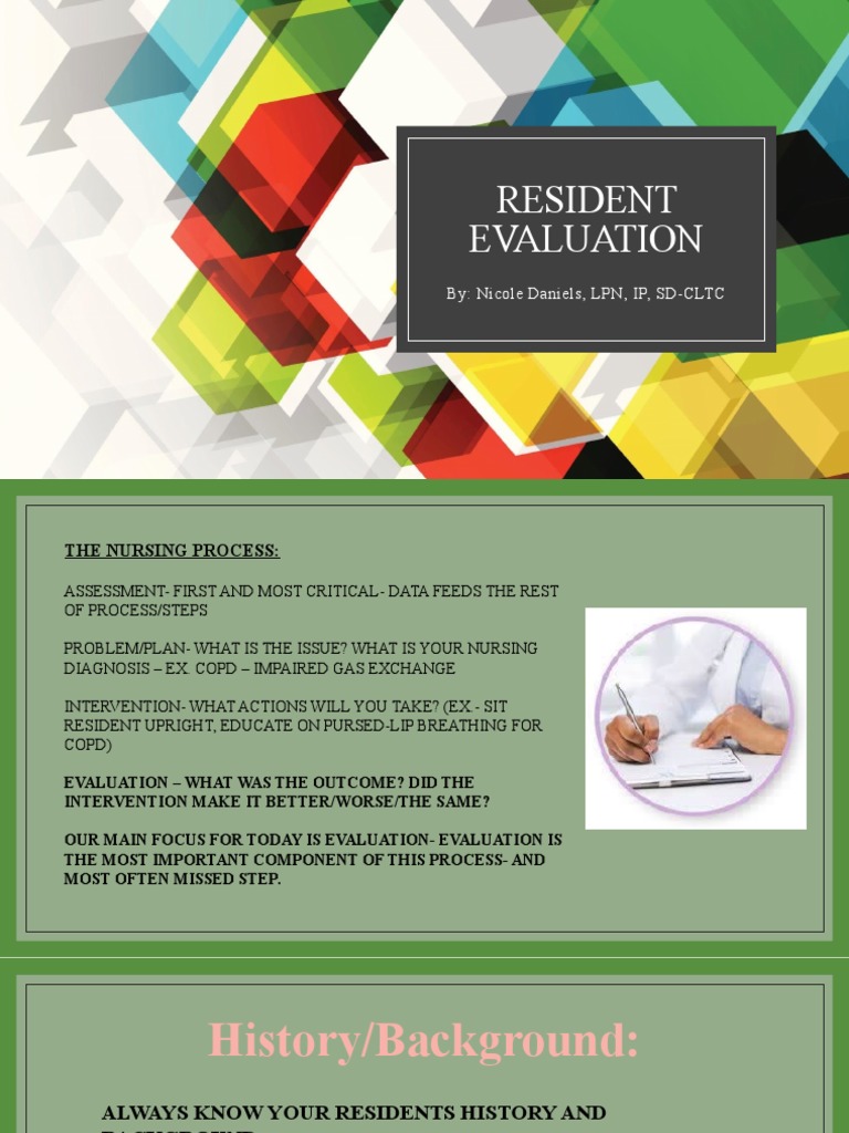 resident evaluation
