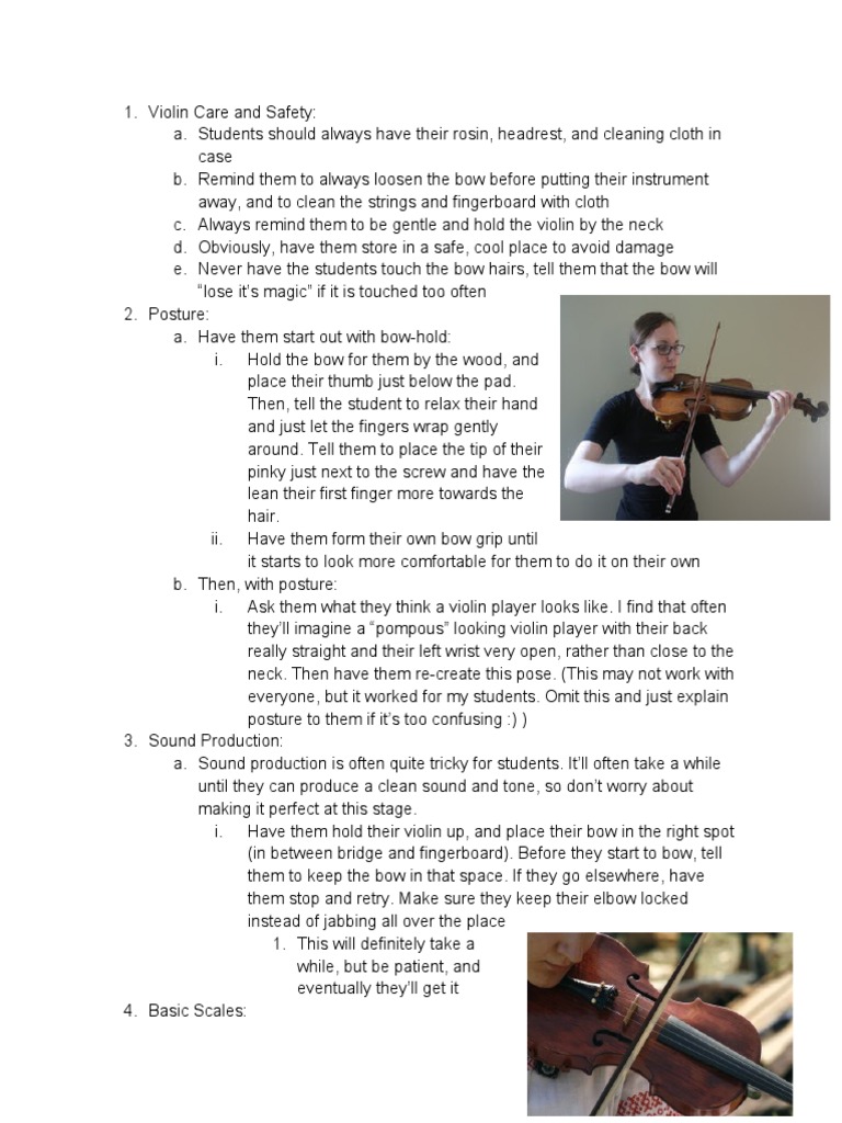 Violin Curriculum | PDF | Violin | String Instruments