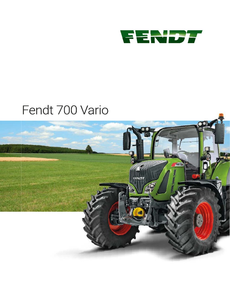 Fendt 700 Vario | PDF | Transmission (Mechanics) | Tractor