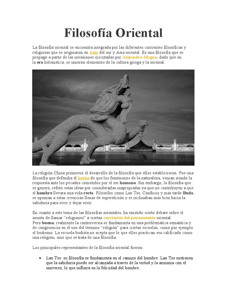 Filosofía Oriental | PDF | confucionismo | Gautama Buddha