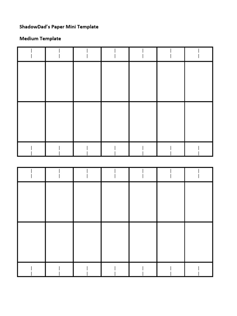 Free Paper Mini Templates for D&D | PDF | Business | Home & Garden