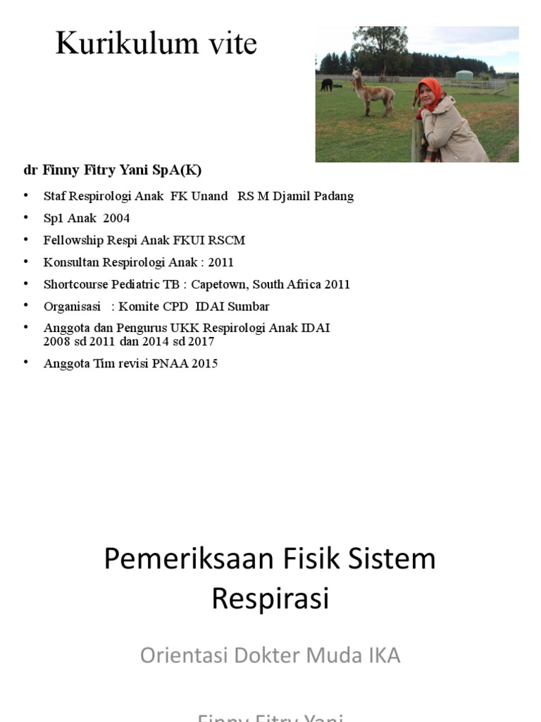 Kurikulum Vite Dr. Finny Fitry Yani | PDF | Respiratory Tract ...
