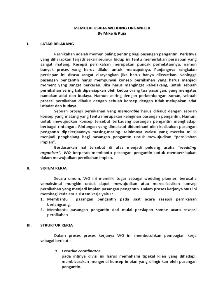 Konsep WO | PDF