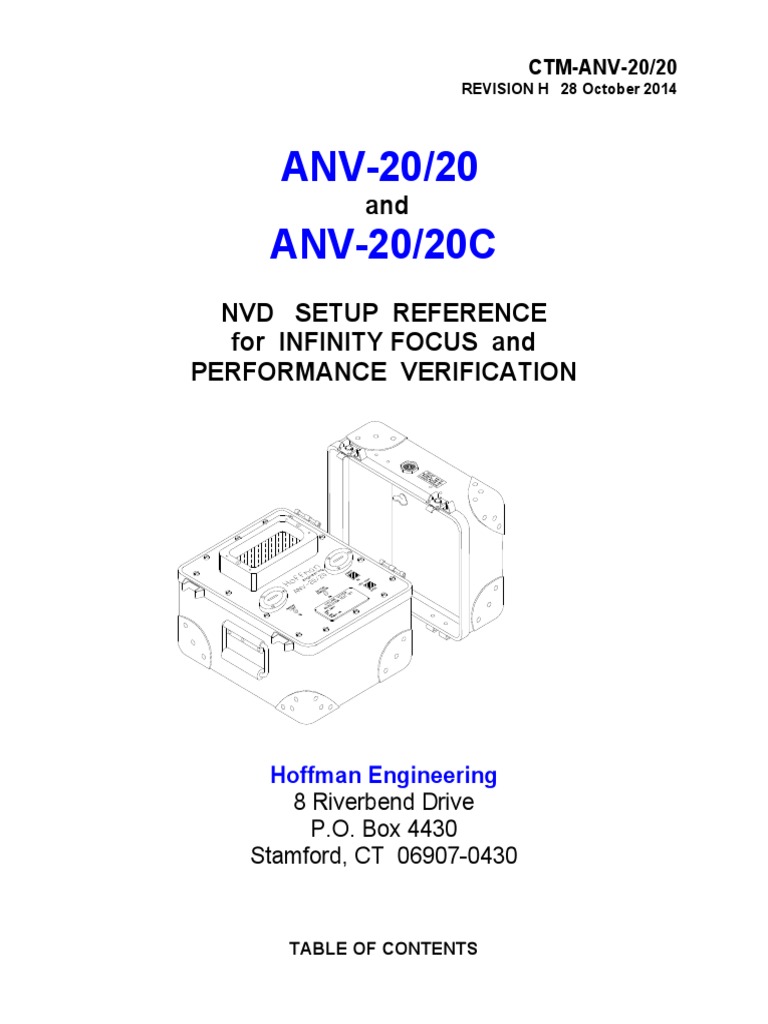 TM ANV-20 - 20, Revision H (28 OCT 2014) | PDF | Eye | Visual Acuity