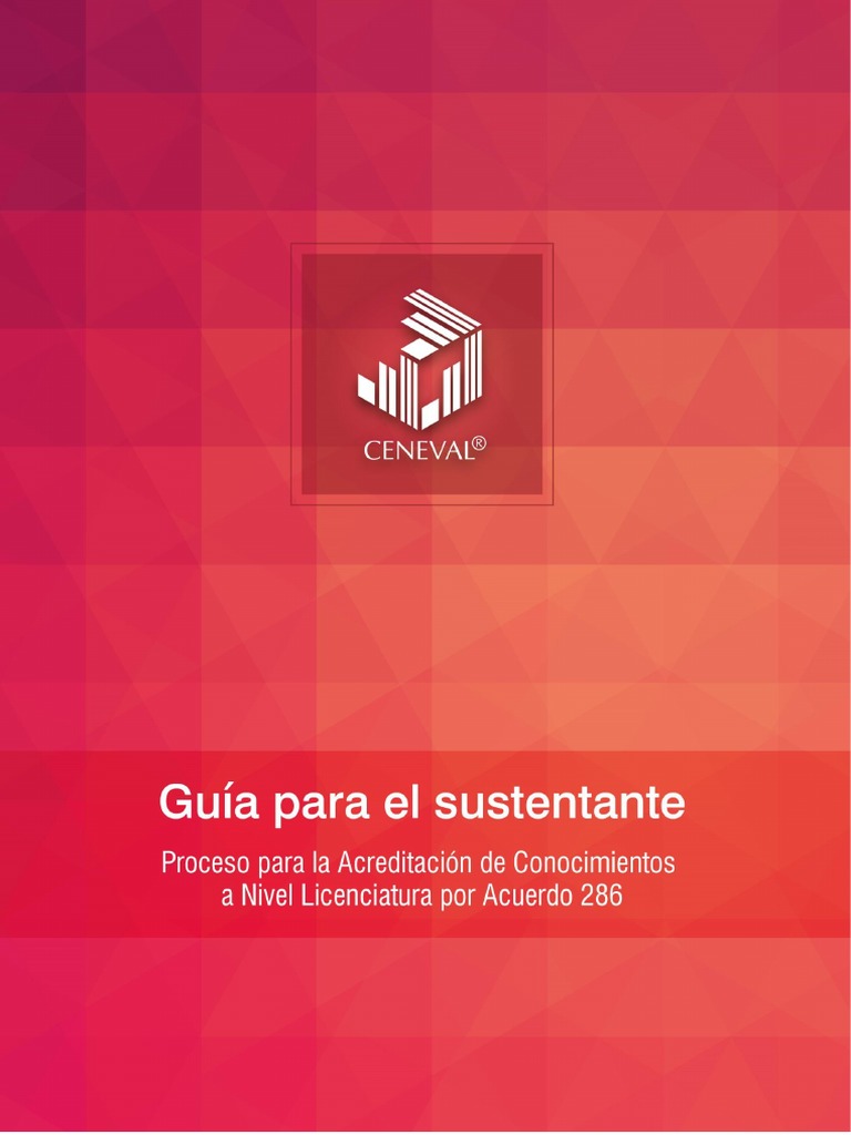 Guía para Acreditación Ceneval 286 | PDF | Prueba (evaluación) | Titulo ...