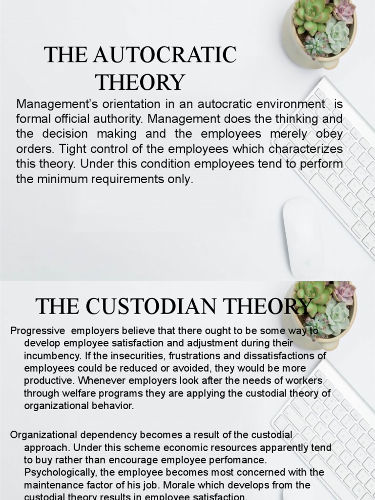 The Autocratic Theory Hbo | PDF | Motivation | Motivational