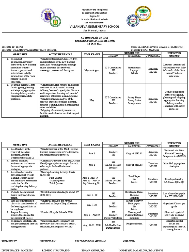 VES - 103728 - Action Plan On Preparatory Activities For The ...
