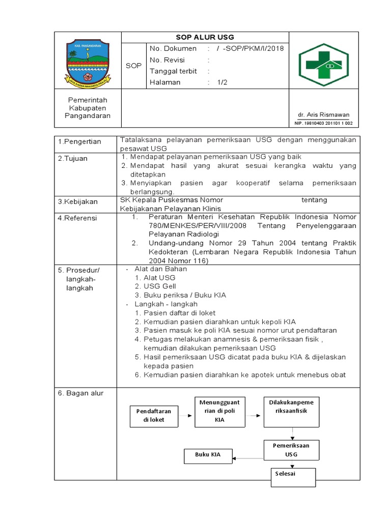 Sop Alur Usg | PDF