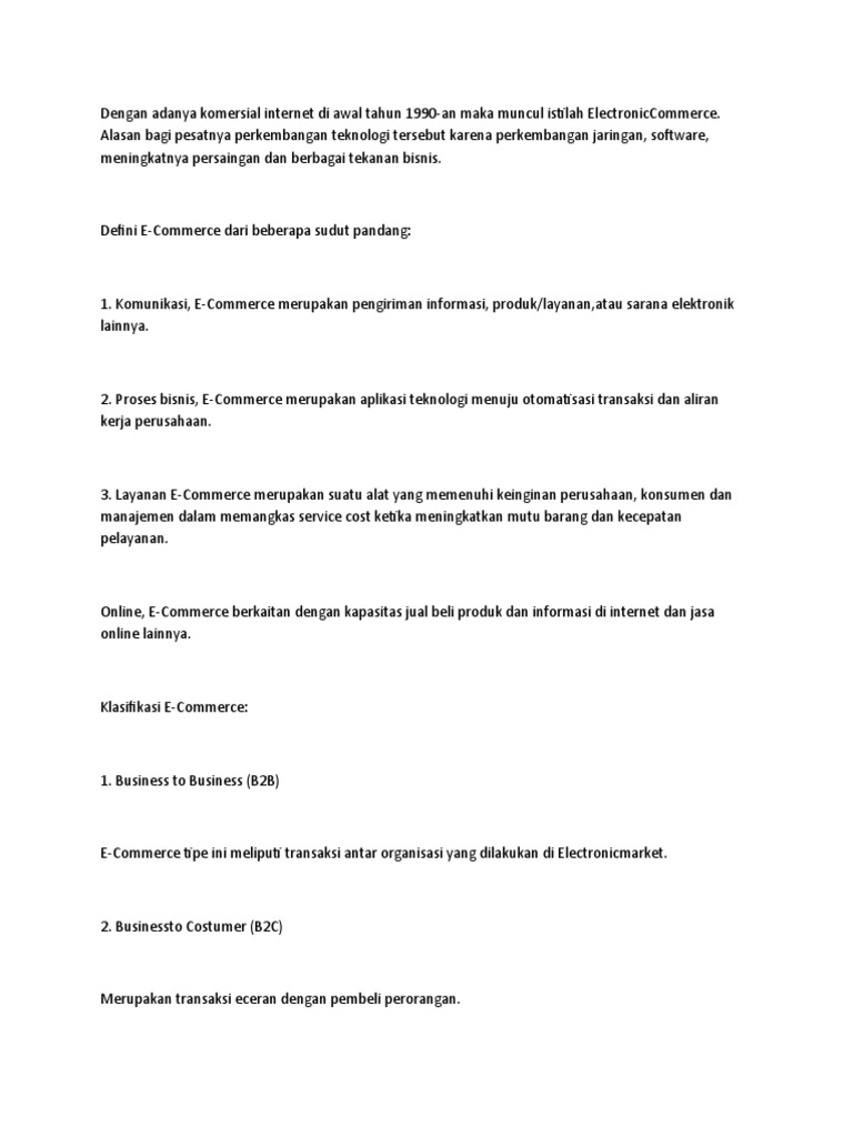 Panduan Lengkap E-Commerce dan Digital Marketing | PDF | Pengelolaan ...