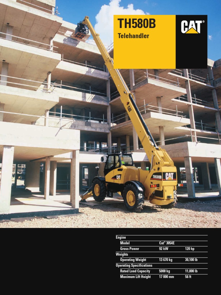 Cat TH-580 | PDF | Steering | Transmission (Mechanics)