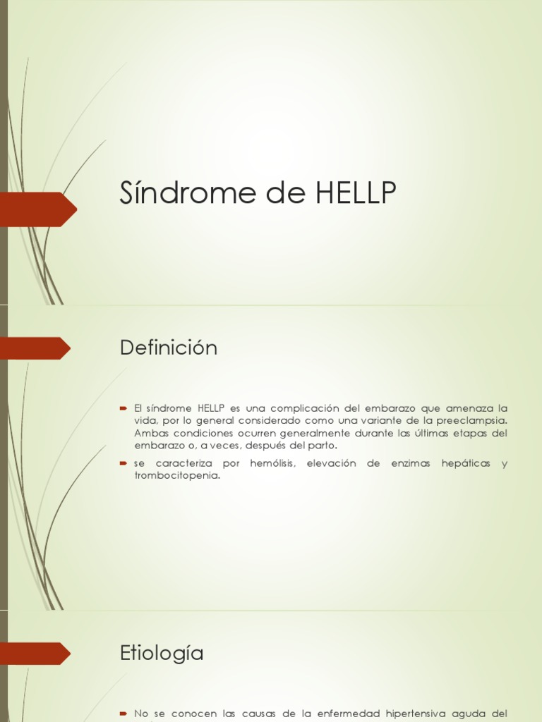 Síndrome de HELLP | PDF | El embarazo | Rtt