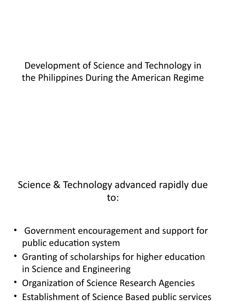 Development of Science and Technology in The Philippines | PDF