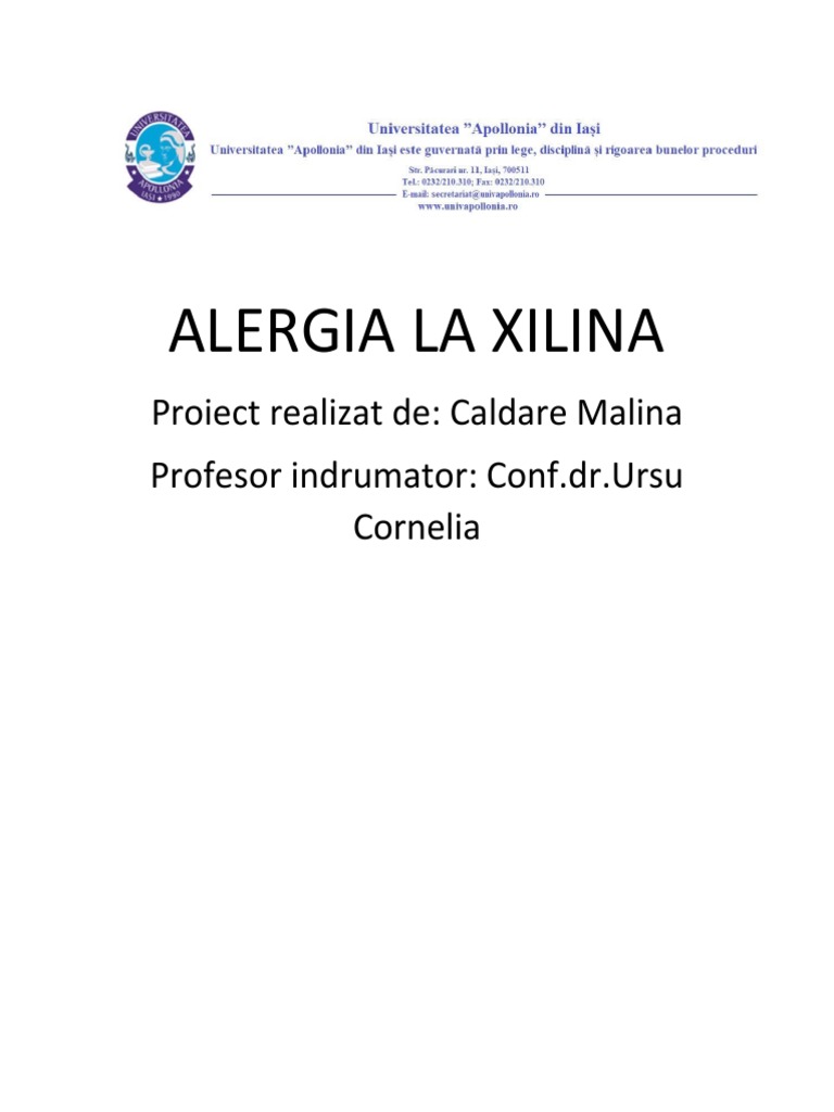 Alergia La Xilina | PDF