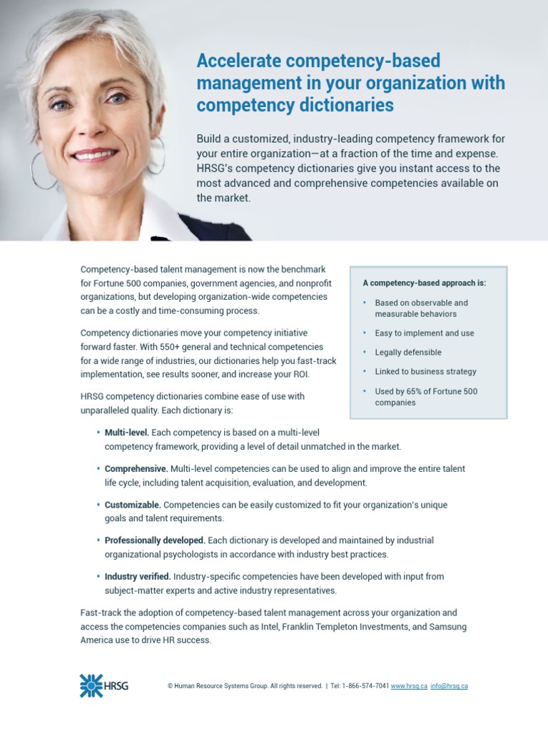 HRSG Dictionary Overview List | PDF | Competence (Human Resources) | Procurement