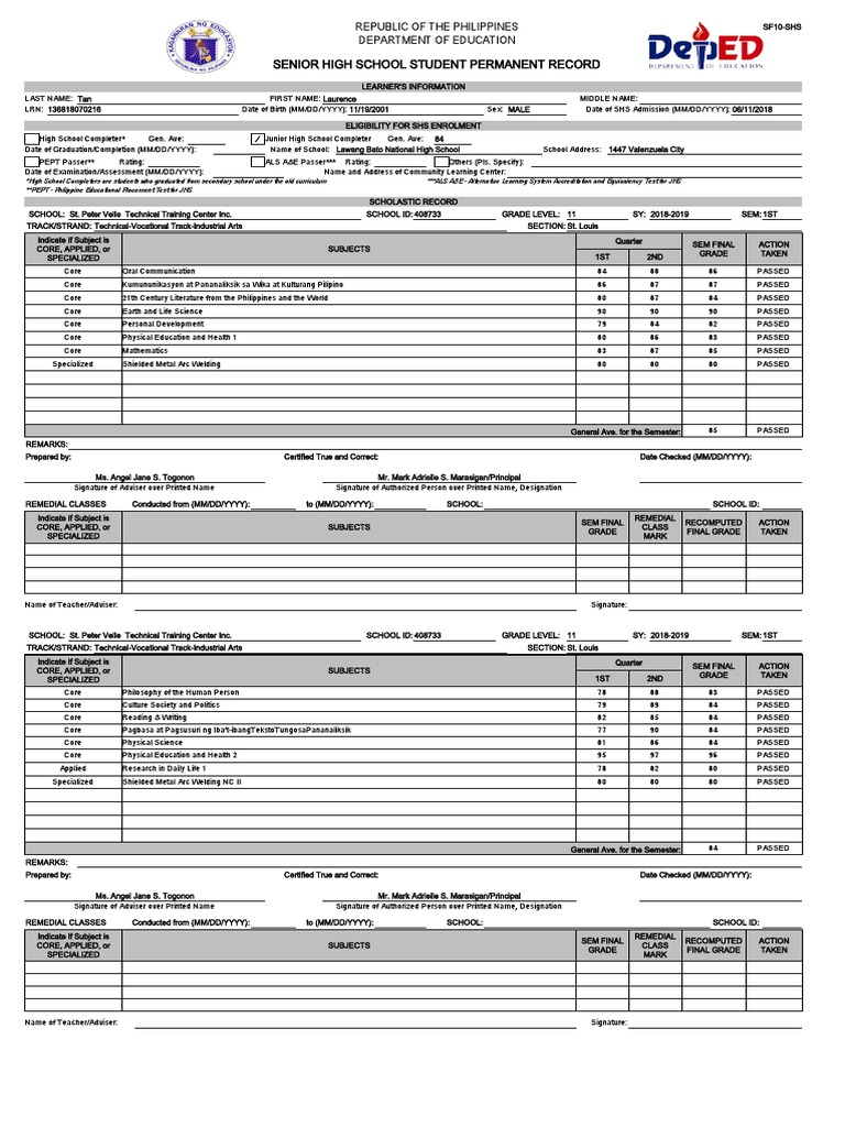 Tor - Senior High - Tan, Laurence | PDF | Science | Learning