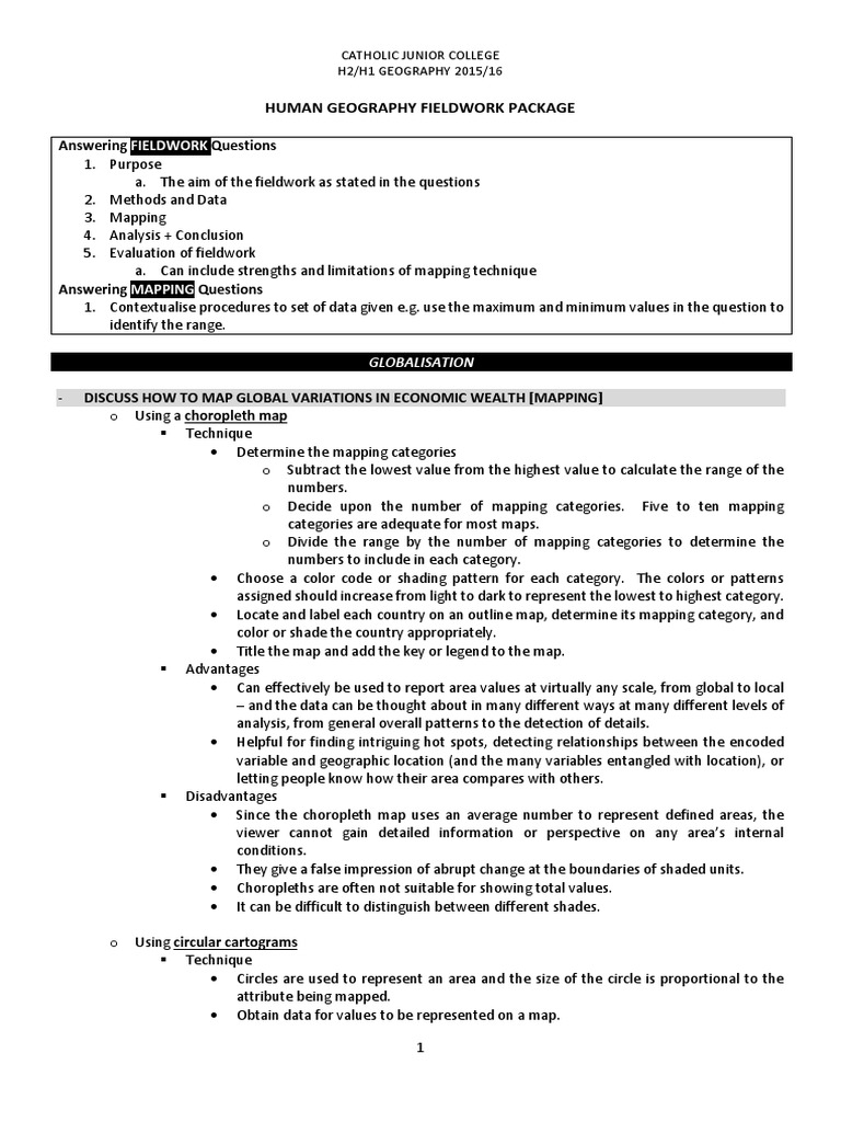 Fieldwork Techniques | Download Free PDF | Map | Field Research