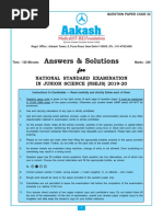NSEJS 2022 Answer Key and Solutions | PDF