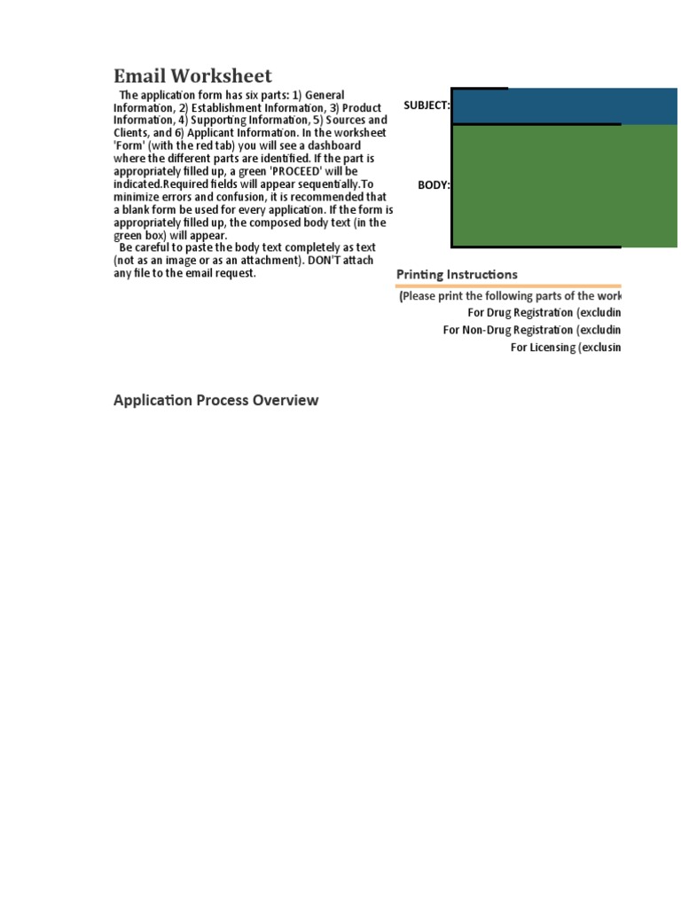 Email Application Form Instructions | PDF | Industries | Life Sciences