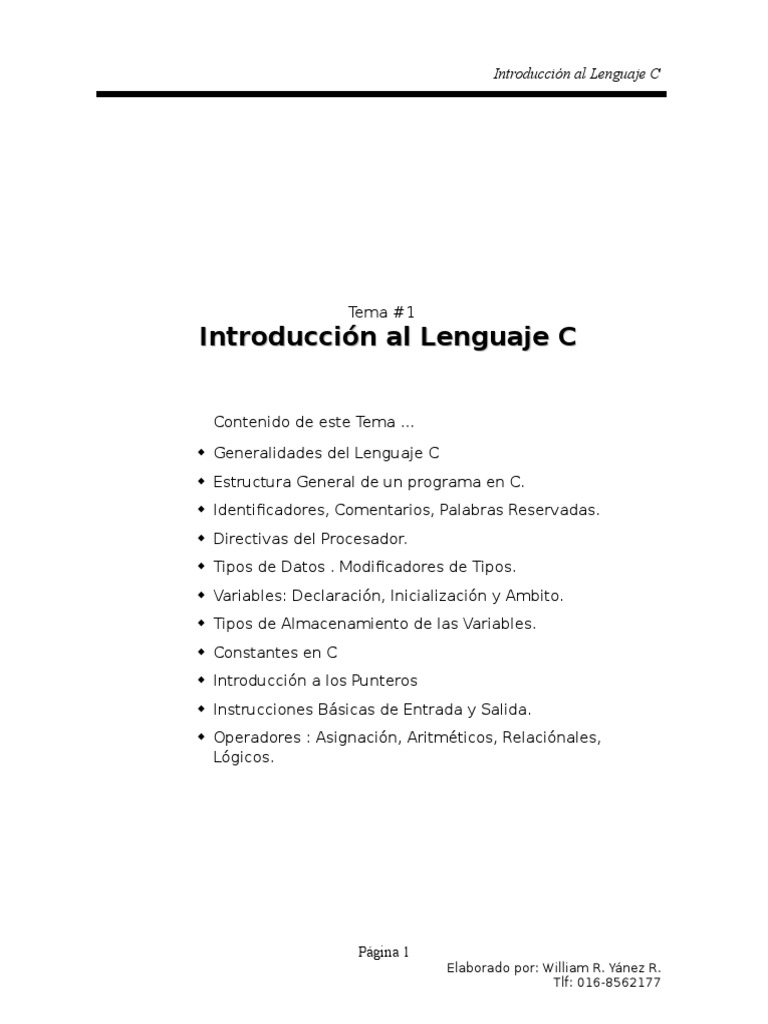 Guia Completa Lenguaje C | PDF | Puntero (Programación de computadora ...