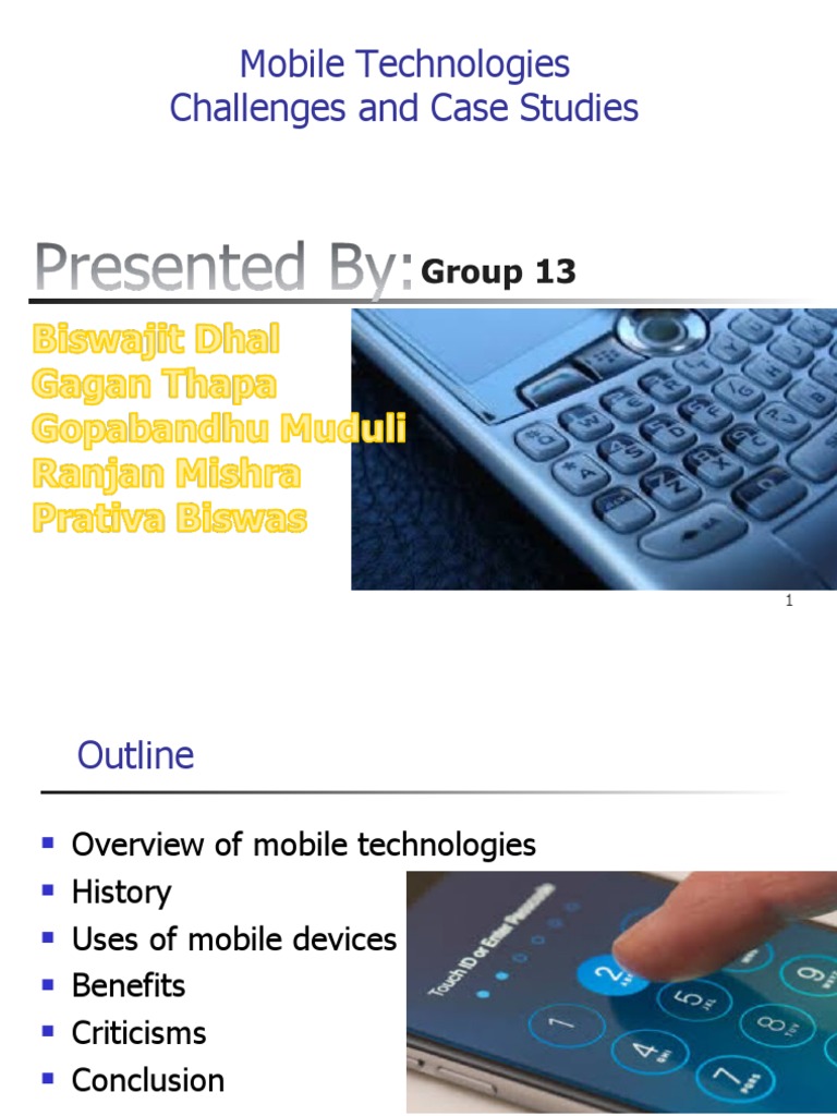 Mobile Technologies Challenges and Case Studies | PDF | Mobile Phones ...