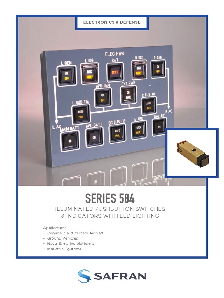 Series 584: Illuminated Pushbutton Switches & Indicators With Led ...