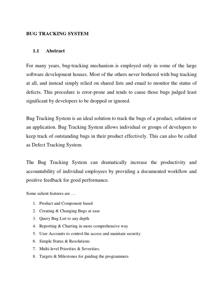 Bug Tracking System | PDF | Software Bug | Microsoft Sql Server