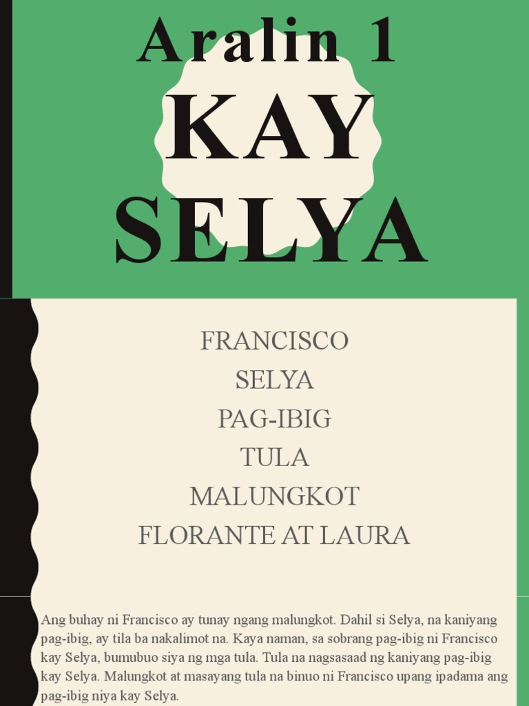 1-2.kay Selya - Sa Babasa Nito | PDF