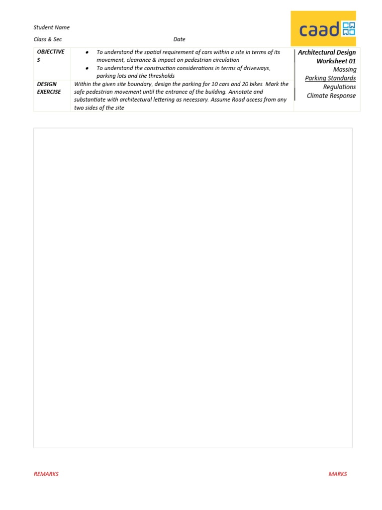 Parking Design and Pedestrian Flow Guide | PDF | Technology & Engineering