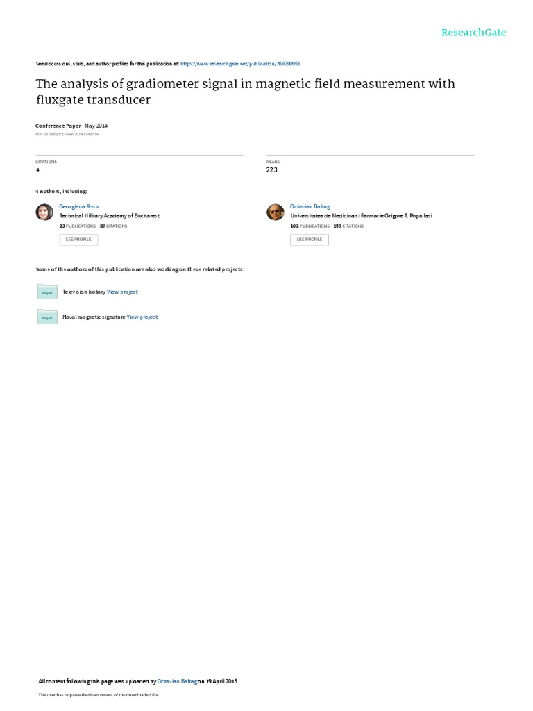 Analysis Gradiometer | PDF | Magnetometer | Physics