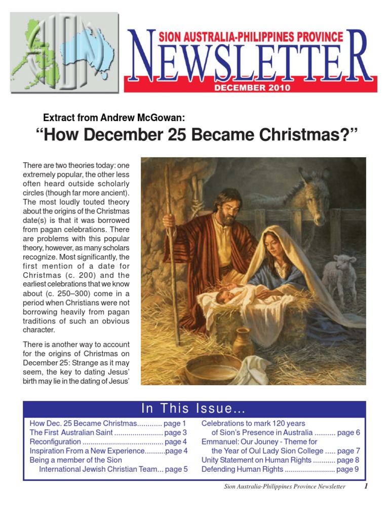 "How December 25 Became Christmas?": in This Issue.. | PDF | Religious ...