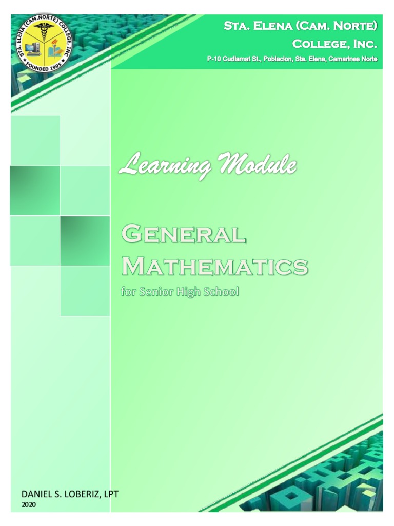 GEN MATH MODULE Final PDF | PDF | Function (Mathematics) | Asymptote