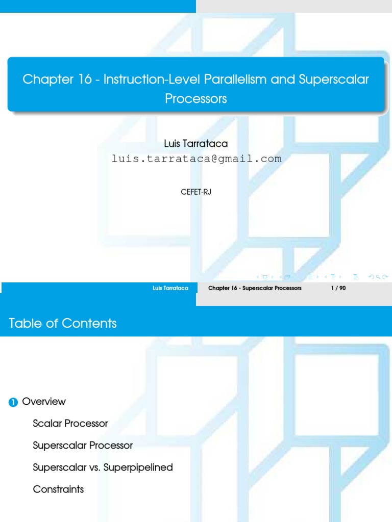 XX Chapter16 InstructionLevelParallelismAndSuperscalarProcessors PDF | PDF | Central Processing ...