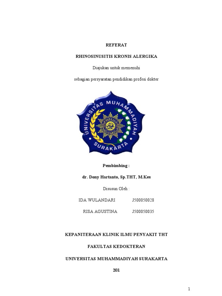 Referat Sinusitis | PDF