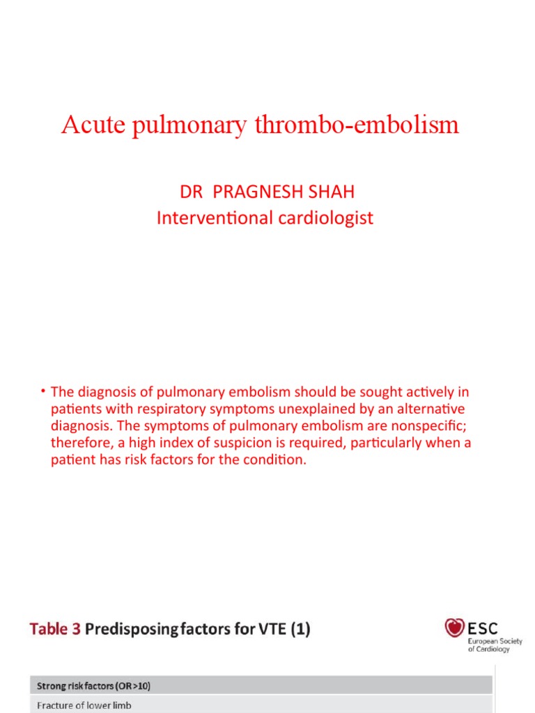 PE Diagnosis and Physical Exam Insights | PDF | Epidemiology ...