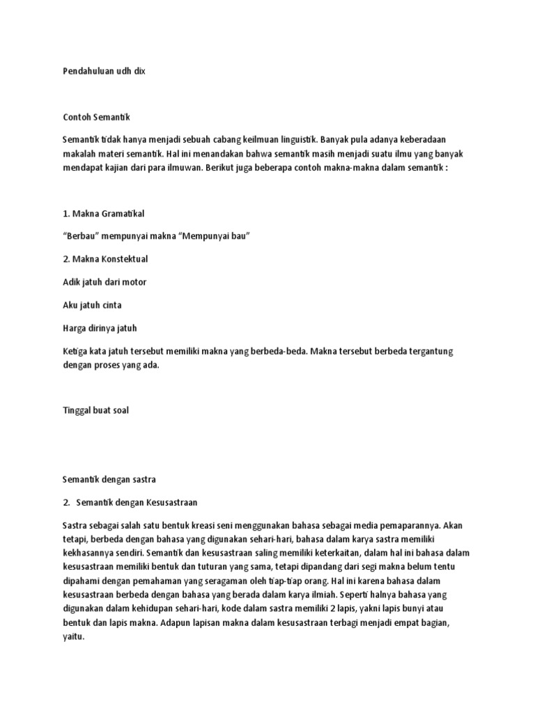 Contoh Semantik-WPS Office | PDF