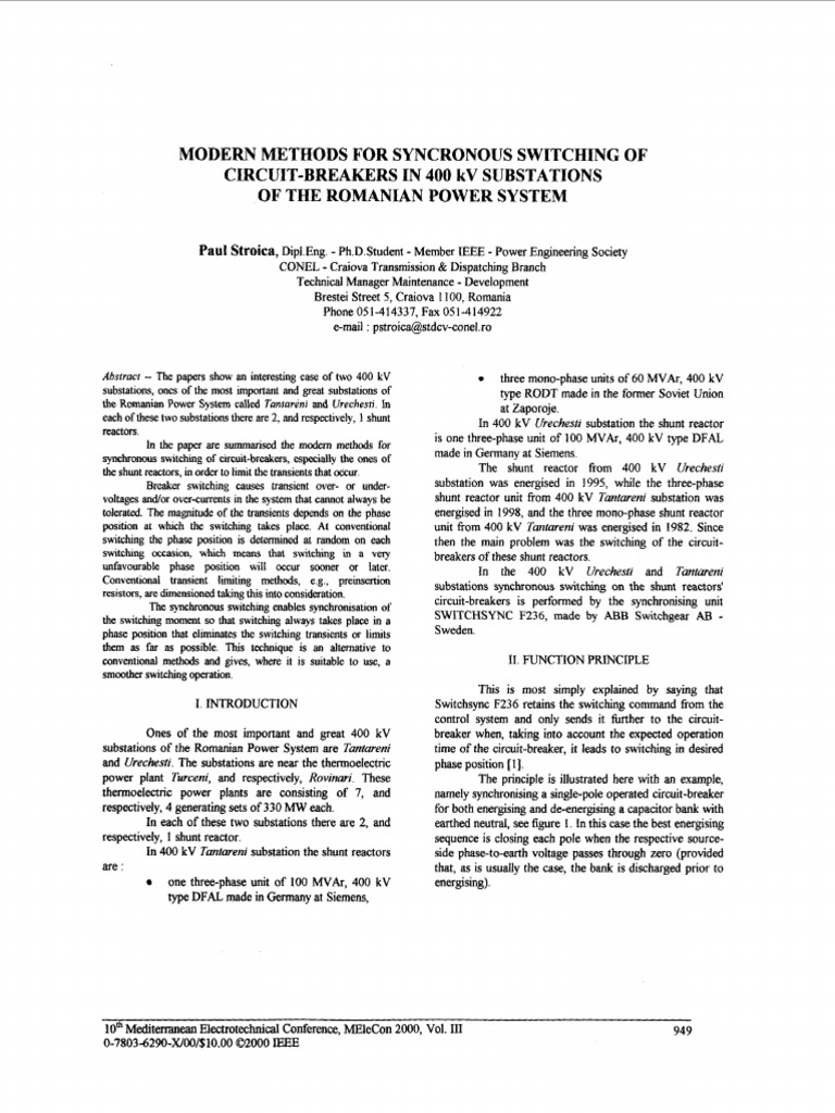 (2000) - F236 - MODERN METHODS FOR SYNCRONOUS SWITCHING OF OF THE ...