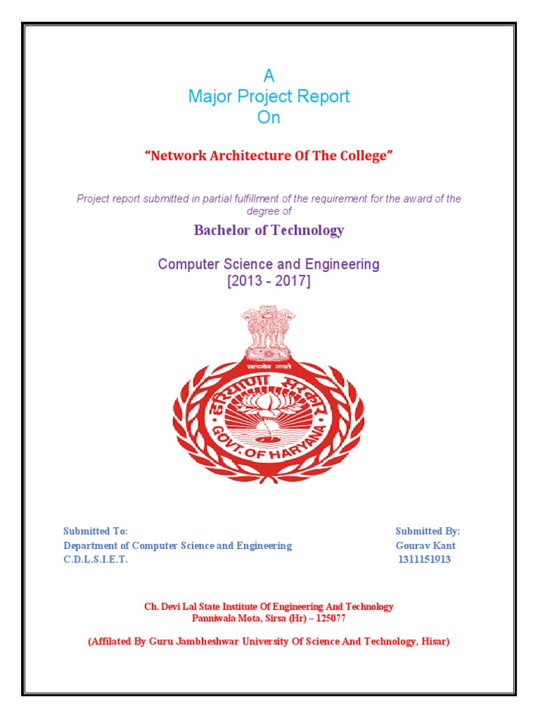 Project Report PDF | PDF | Network Topology | Osi Model