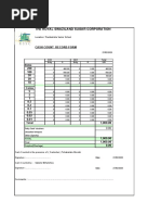 Cash Denominations Excel Sheet For Bank Cashiers | PDF | Cash | Money