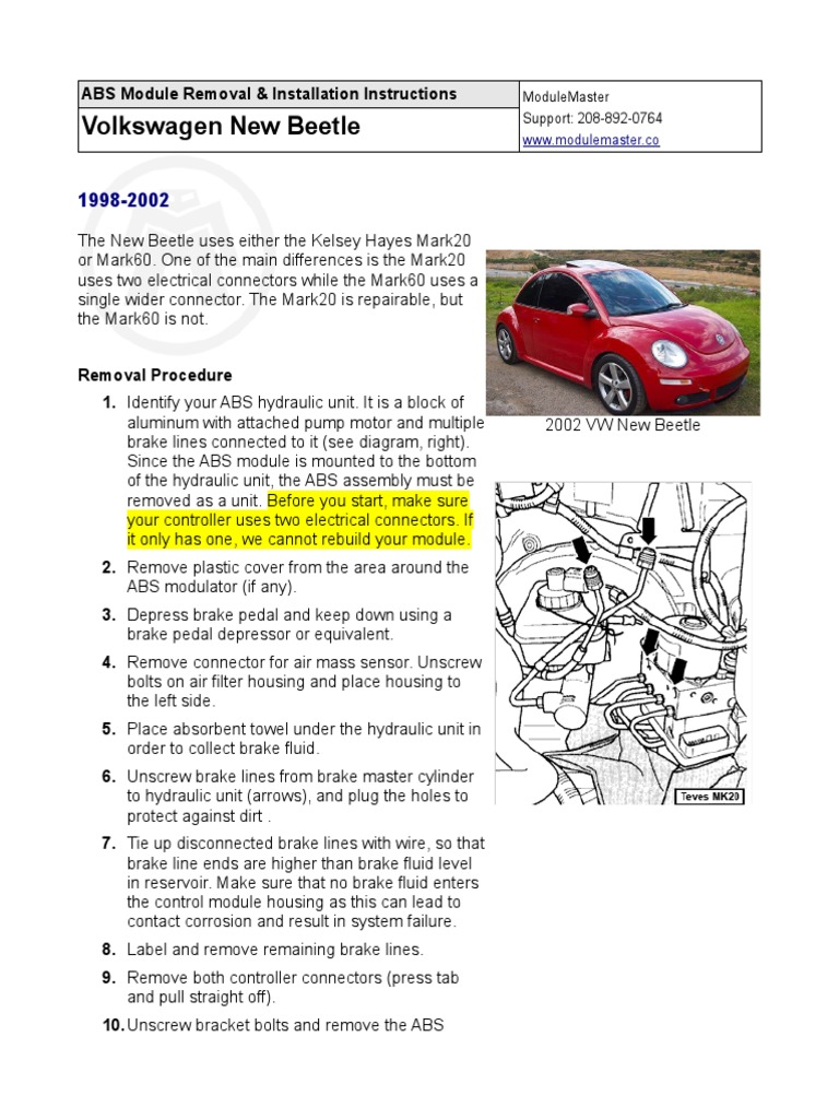 Volkswagen New Beetle: WWW - Modulemaster.co | PDF | Computers ...