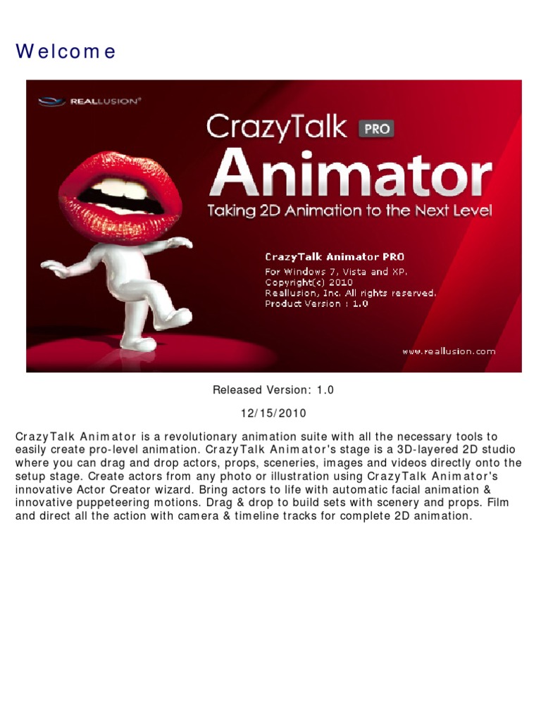 Crazy Talk Animator Pro | PDF | Camera | Computer File
