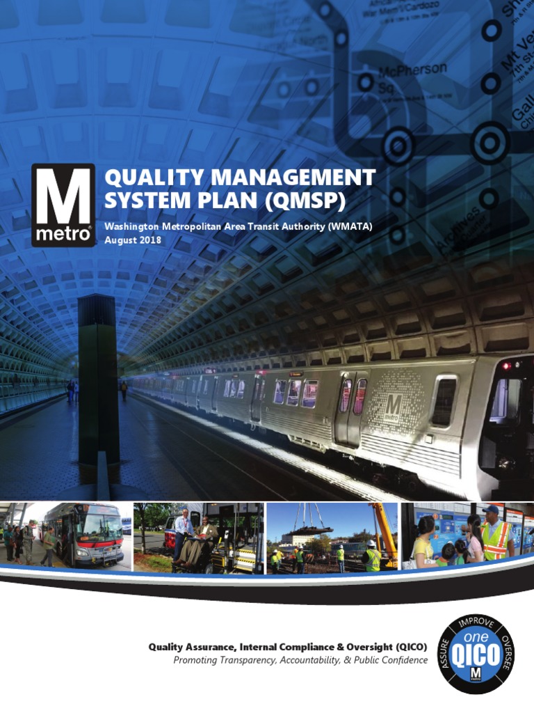 Quality Management System Plan (QMSP) : Washington Metropolitan Area ...